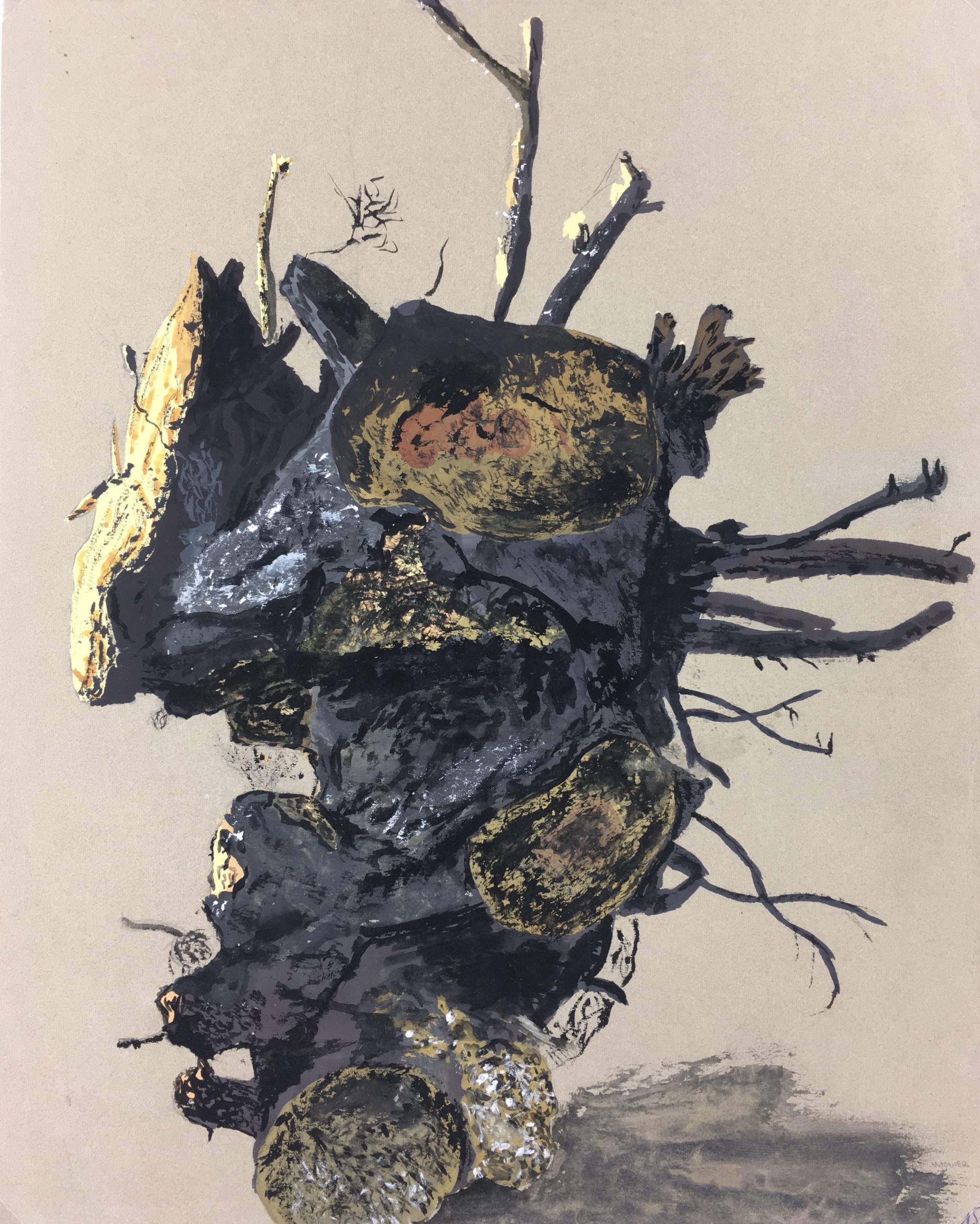 Trees Original Art - Le Bois, Perez, 1990s - Original Art, Antique Maps ...