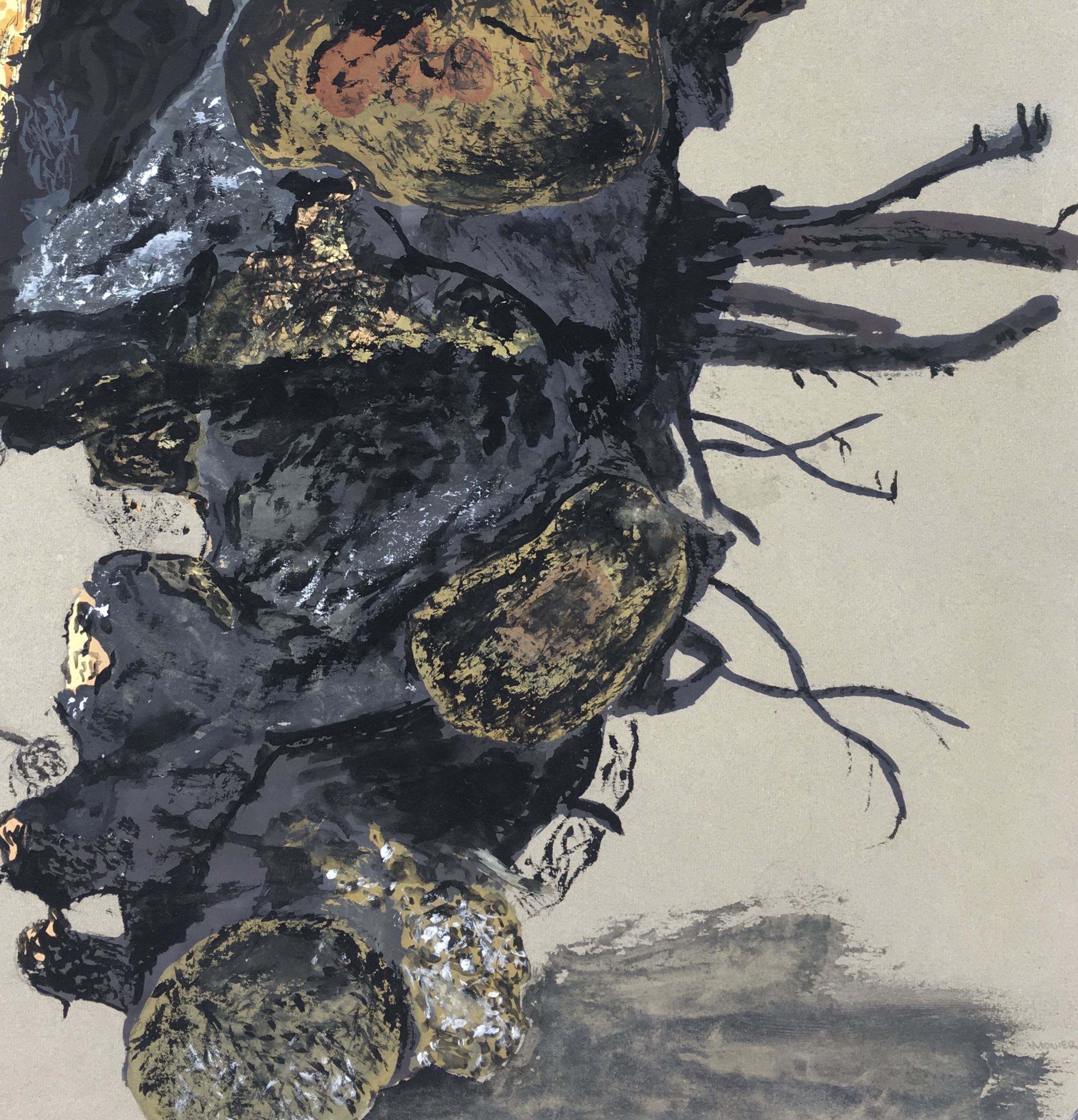 Trees Original Art - Le Bois, Perez, 1990s - Original Art, Antique Maps ...