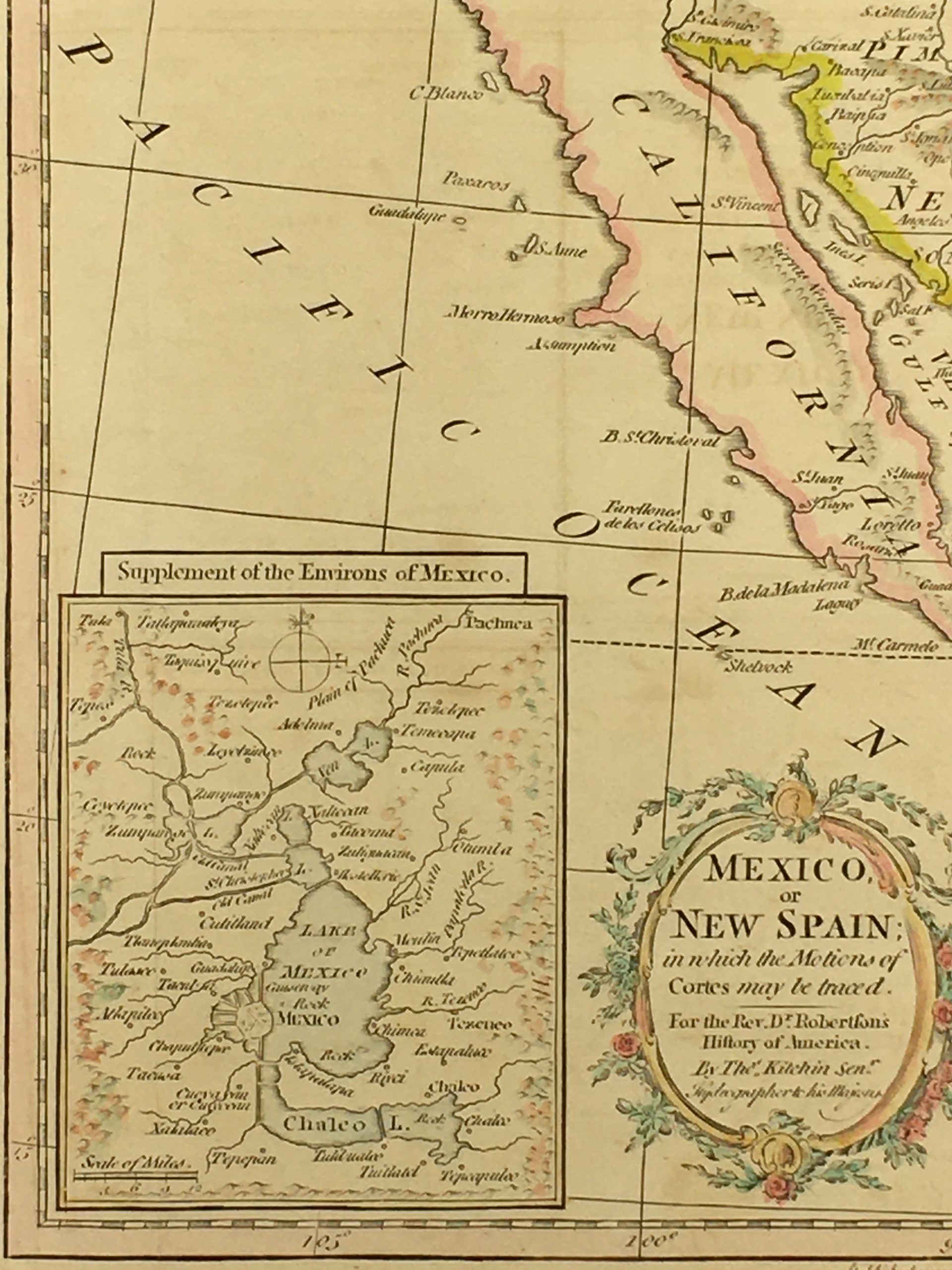 Texas Republic Map - TX Pre-Republic, T. Kitchin, 1795 - Original Art ...
