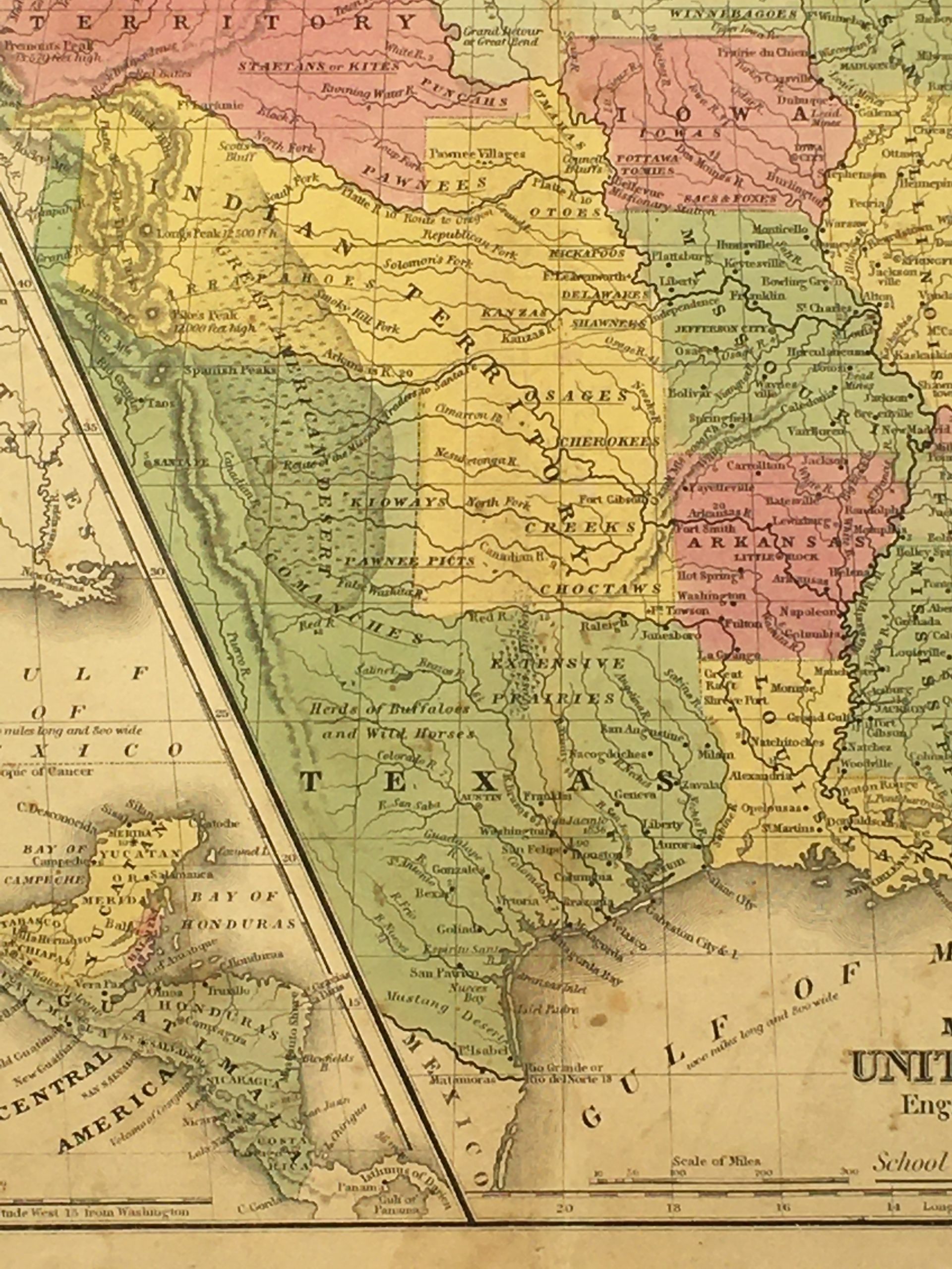 Texas Republic Map - Texas Republic, A. Mitchell, 1839 - Original Art ...