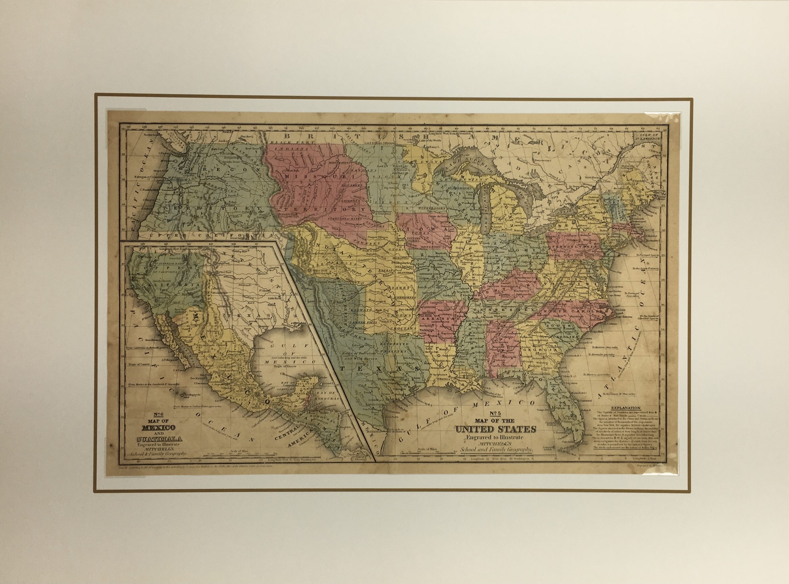 Texas Republic Map - Texas Republic, A. Mitchell, 1839 - Original Art ...