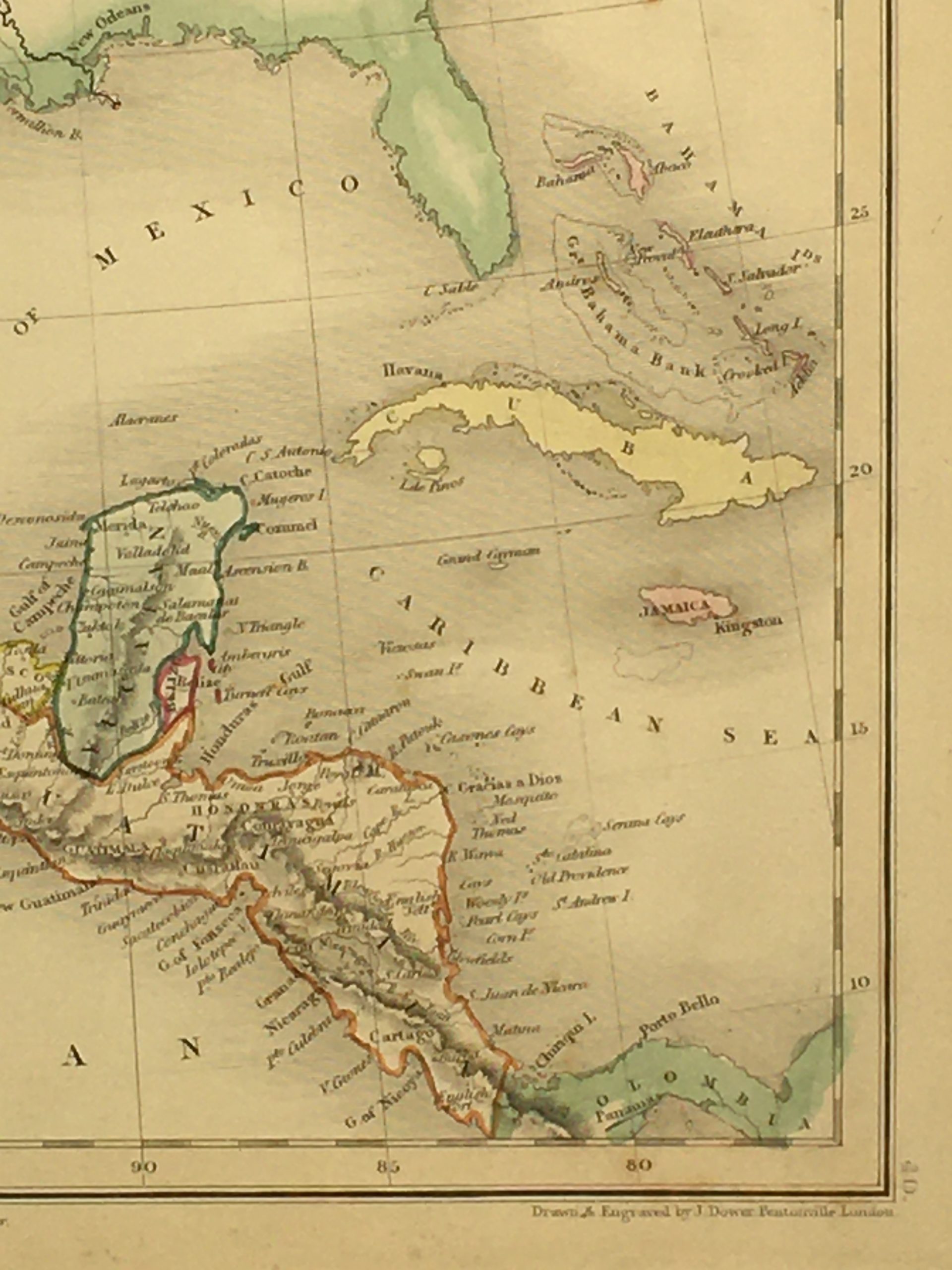 Texas Republic Map - Texas Republic, John Dower, 1842 - Original Art ...